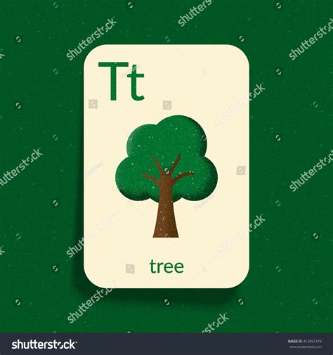 Alphabet Flash Card Play Education Letter Stock Vector Royalty Free 412097479 Shutterstock