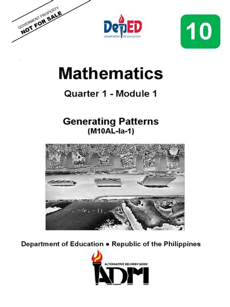 Math 10 Module Q1 Wk 1 Pdf Sequence Mathematical Concepts