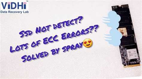 How To Recover Data From Ssd With Lots Of Ecc Errors Using Spray Youtube