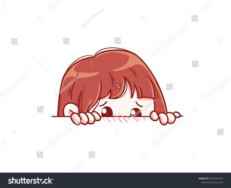 Babe Girl Hiding Over Royalty Free Licensable Stock Illustrations Drawings Shutterstock