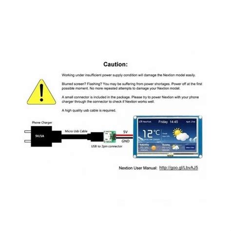 Nextion 35 Inch Basic Nx4832t035 Hmi Tft Lcd Touch Display Module At
