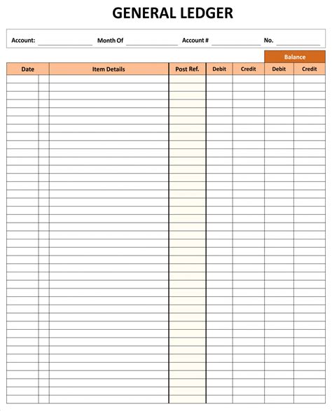 Free Printable Ledger Sheets Free Printable Hq