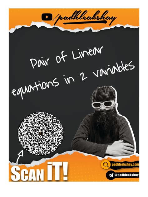 Chapter 3 Pair Of Linear Equations In Two Variables Pdf Equations Mathematical Objects