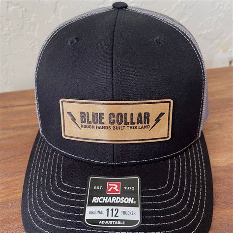 Blue Collar Leather Patch Hat Southern Grit Outfitters Fl Llc