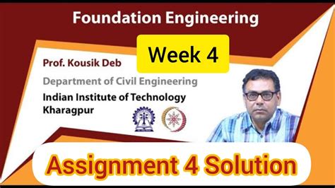 💥foundation Engineering Week 4 Quiz Assignment Solution Nptel 2022