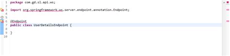 Java Endpoint Cannot Be Resolved To A Type Endpoint In Ws Eclipse Compilation Error