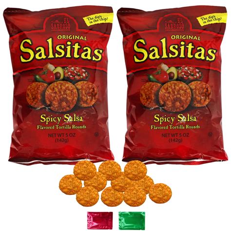 El Sabroso Original Salsitas Spicy Salsa Flavored Tortilla Rounds