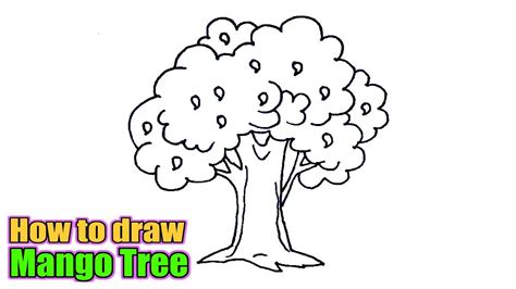 Mango Tree Drawing Easy I Will Show How Drawing And Craft Is Made Easy Step By Step