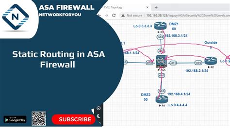 12 Static Routing In Asa Firewall Asa Networkforyou Youtube