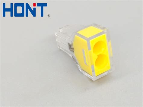 Yellow 2 5kw 2 Pin Female Wire Terminal Block Connector Terminal Blocks And Spring Lever Resumable