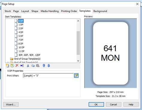 How To Print A Different Template Based On The Length Of A Data Source