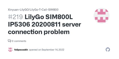 Lilygo Sim L Ip Server Connection Problem Issue Xinyuan Lilygo Lilygo T