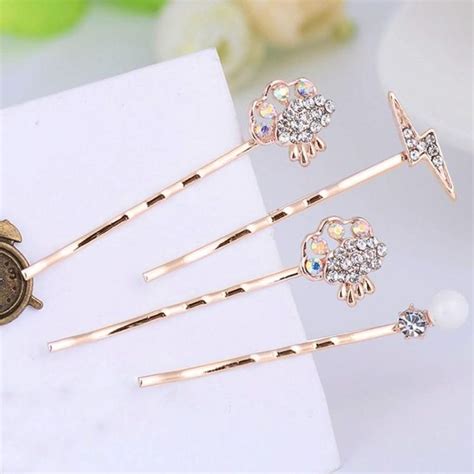 로즈골드 4종 클라우드 헤어핀 세트 머리핀 헤어삔 홈플러스 택배배송