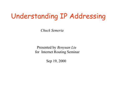 Understanding IP Addressing