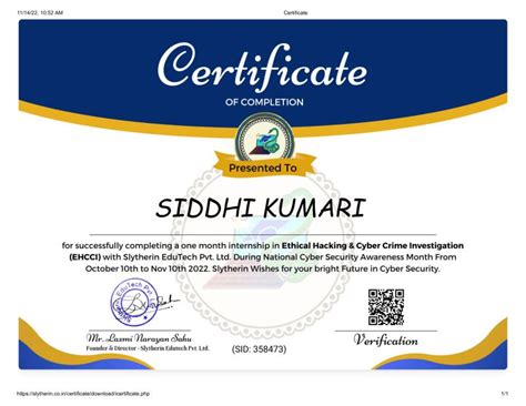 Siddhi Kumari On Linkedin Internship Cybercrime Digitalforensics