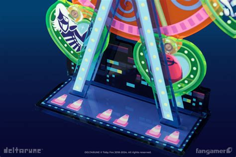 Deltarune Cyber City Ferris Wheel Acrylic Standee Fangamer