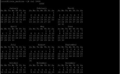 Linux Cal Command Examples To Implement Linux Cal Command