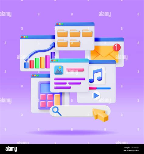 3d Application Windows Interface Isolated Render Computer Software 3d Application Windows Interface Isolated Render Computer Software