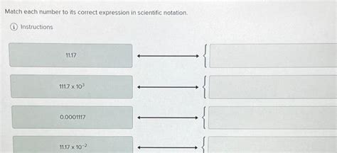 Solved Match Each Number To Its Correct Expression In Chegg Com