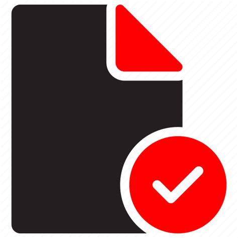 Check Document File Mark Notepad Text Verify Icon