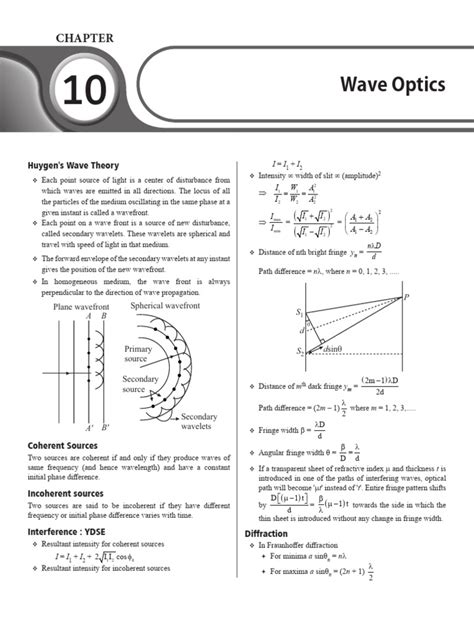 Wave Notes Pdf Coherence Physics Waves
