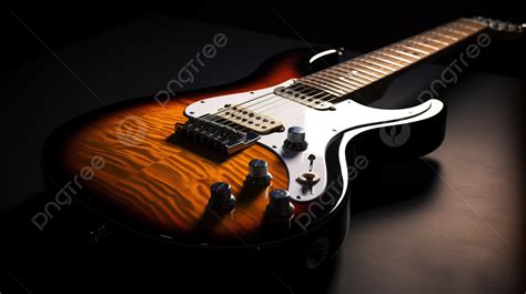 선버스트 디자인의 일렉트릭 기타 일렉트릭 기타의 사진 배경 일러스트 및 사진 무료 다운로드 Pngtree