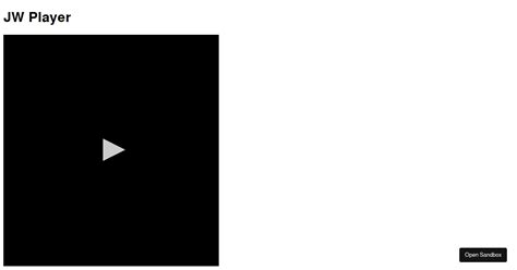 Mux Data Jw Player Html Codesandbox