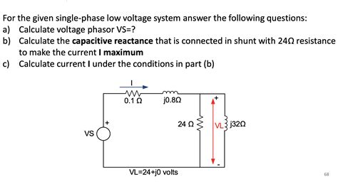 [solved] for the given single phase low voltage system answ