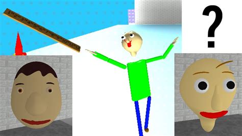 Play As Weird Baldi And Floating Heads Baldis Basics Rp Roblox Youtube