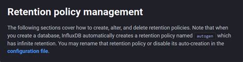 Influxdb Retention Policy Beginners Openhab Community