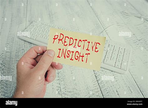 Conceptual Hand Writing Showing Predictive Insight Concept Meaning