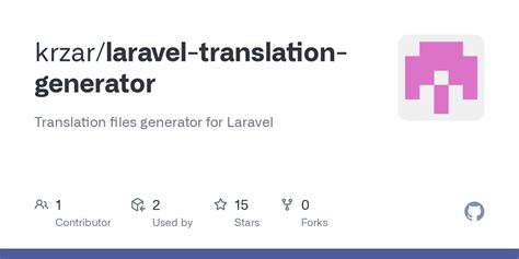 Github Krzarlaravel Translation Generator Translation Files Generator For Laravel