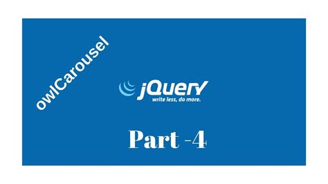 Jquery Part 4 Owlcarousel Youtube