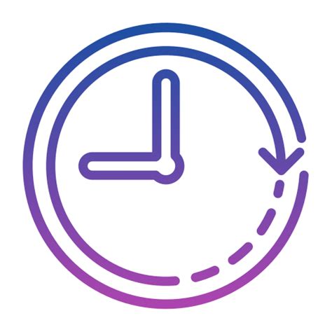 Wall Clock Generic Gradient Outline Icon