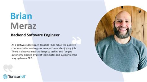 Tensoriot Inc On Linkedin Tensoriot Iot Employeehighlight Backendsoftware