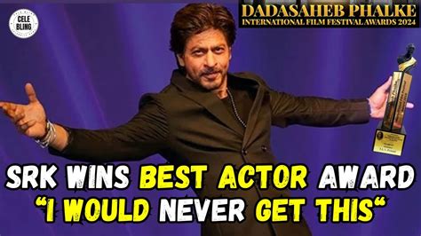 Shah Rukh Khan Wins Best Actor Award Srk Shahrukh Bollywood Jawan