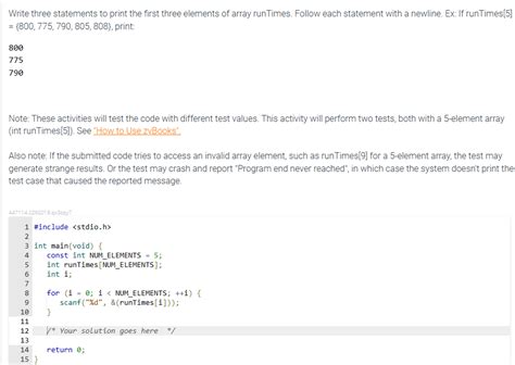 Solved Write Three Statements To Print The First Three
