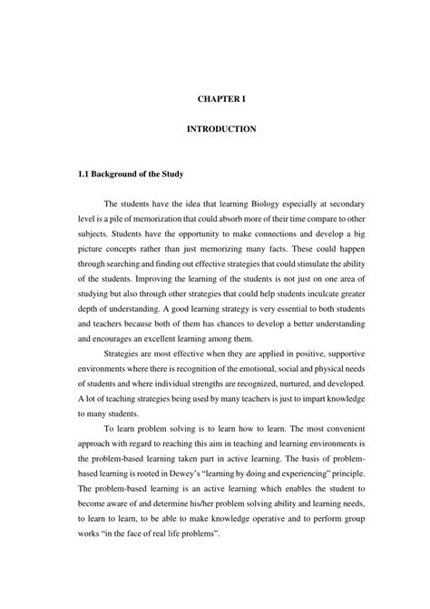 Pdf The Effects Of Problem Based Active Learning In Biology On