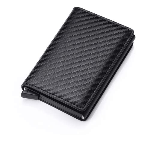 Cartera De Hombre Con Tarjetero De Aluminio Protección Rfid Color Negro Walmart En Línea