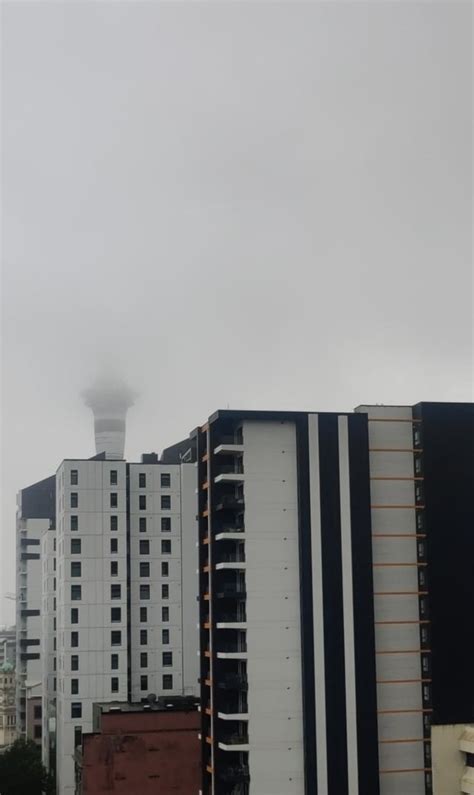 Foggy Partially Invisible Sky Tower Rauckland