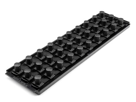 34 Inch Drive 3 Rail Socket Organizer Set 30 Tool Black Tekton Usa