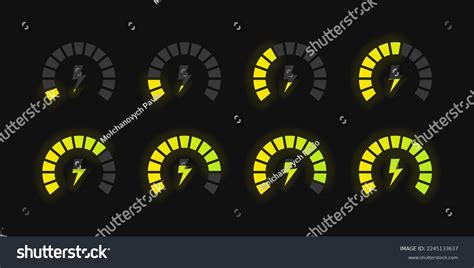 Energy Gauge Dial Electric Power Measurement Stock Vector Royalty Free