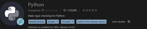 Python Pyright Extension Loading Problem Bug Reports Cursor