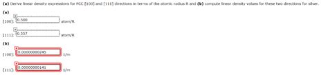 Solved A Derive Linear Density Expressions For FCC Chegg