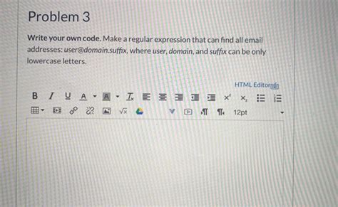 Solved Problem 3 Write Your Own Code Make A Regular