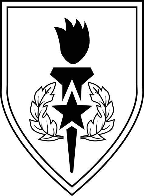 Artstation Us Army Sergenats Major Academy Patch Vector File Black White Vector Outline Or