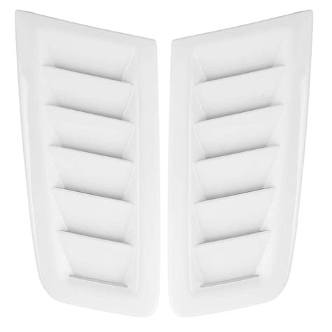 2pcs Car Hood Vent Scoop Kit Universal Cold Air Intake Fitment Louvers