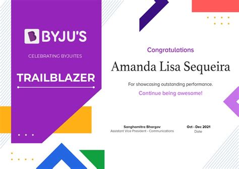 Amanda Sequeira On Linkedin Thankyousomuch Lifeatbyjus Proudbyjuite Recognition Teamawards