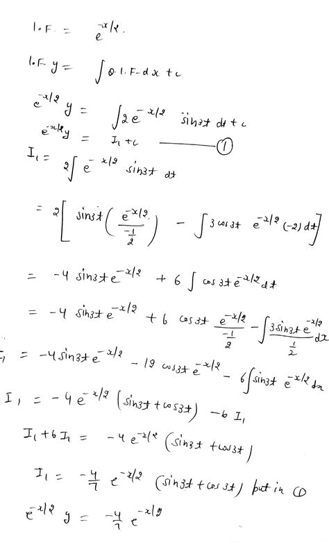 [solved] Solve Using Integrating Factor Method Dy Dx 2xy X Dy 2 21 Course Hero