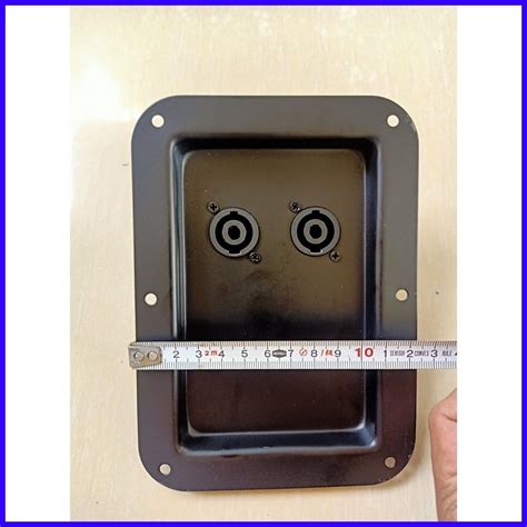 Professional Speaker Back Plate Speaker Terminal Wiring Panel Speaker Junction Box Metal